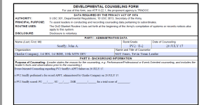 Sample APFT Failure Counseling – Army Board Questions